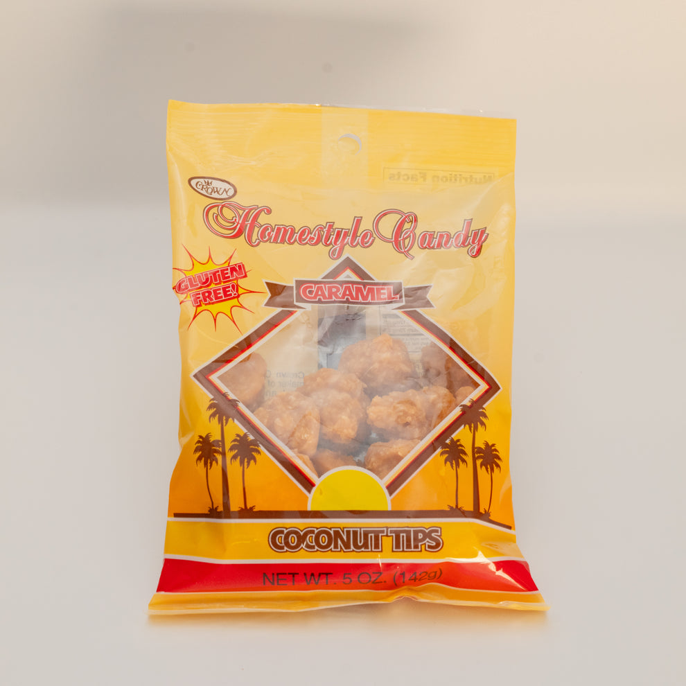 Caramel Coconut Tips – Crown Candy Corporation